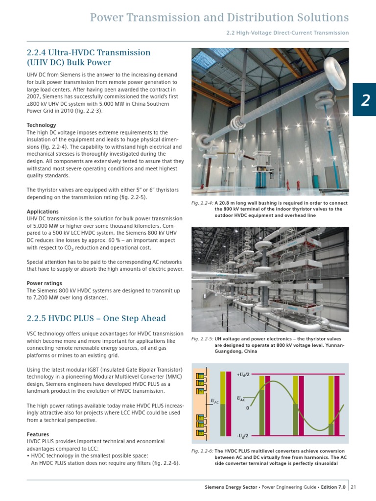 Siemens Power Engineering Guide 7E 21 | PDF | High Voltage Direct ...