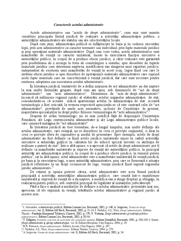 actul administrativ