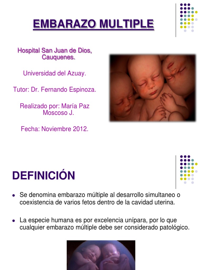 Embarazo Multiple Paz | PDF | Nacimientos Múltiples | El embarazo