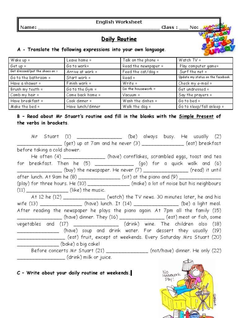 Islcollective Worksheets Elementary A1 Adult Writing Present Si ...