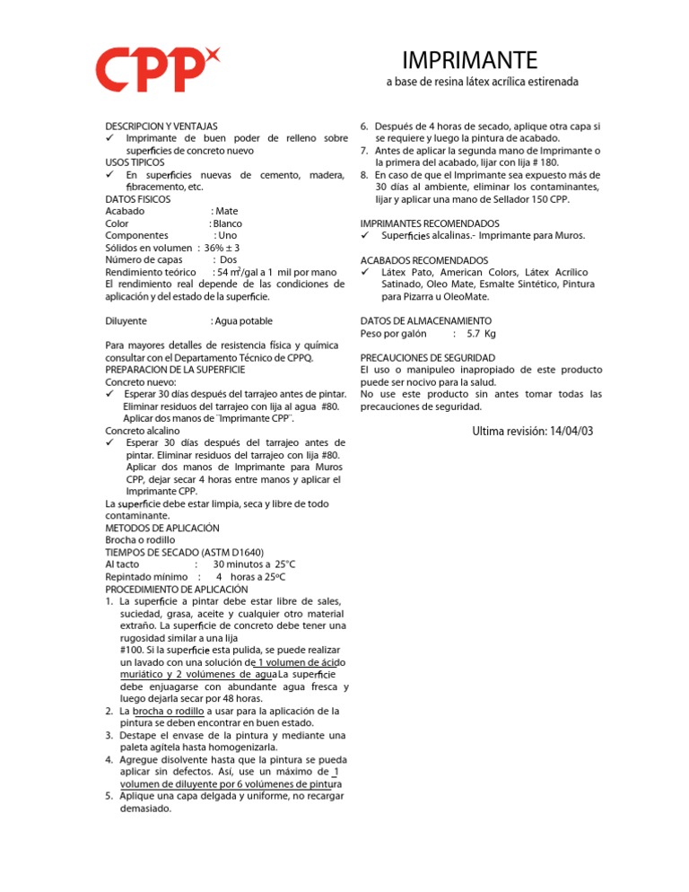 Imprimante CPP | PDF | Pintar | Agua