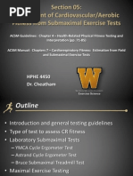YMCA Submaximal Cycle Ergometer Test: ND RD | PDF | Physiology ...