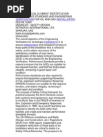 Safety Critical Element Methodology in Oil & Gas | PDF | Risk ...