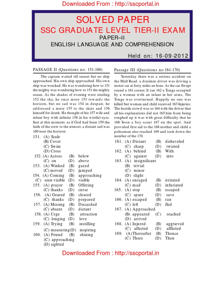SSC Paper | PDF