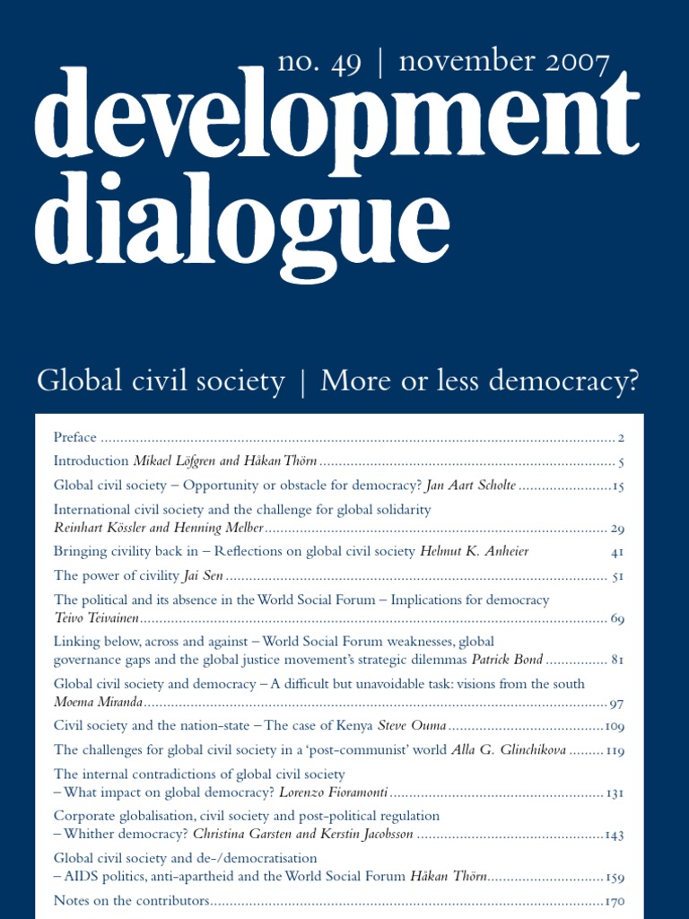 Development Dialogue | PDF | Civil Society | Globalization
