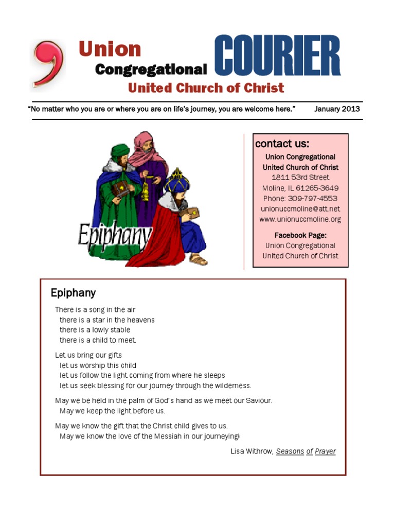 Courier 01.13 | PDF | Churches Of Christ | Christmas