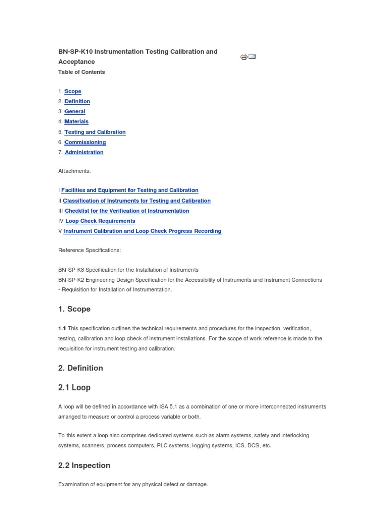 Instrumentation Testing | PDF | Calibration | Instrumentation