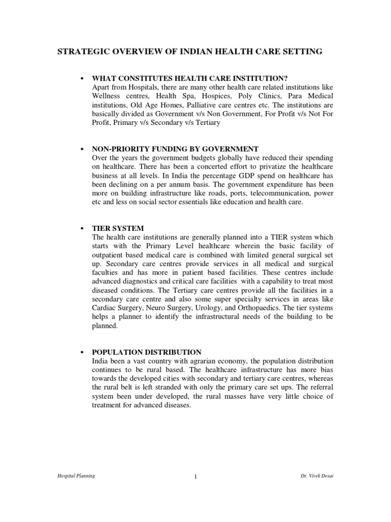 Handout+Hospital+Planning VG | PDF | Health Care | Hospital