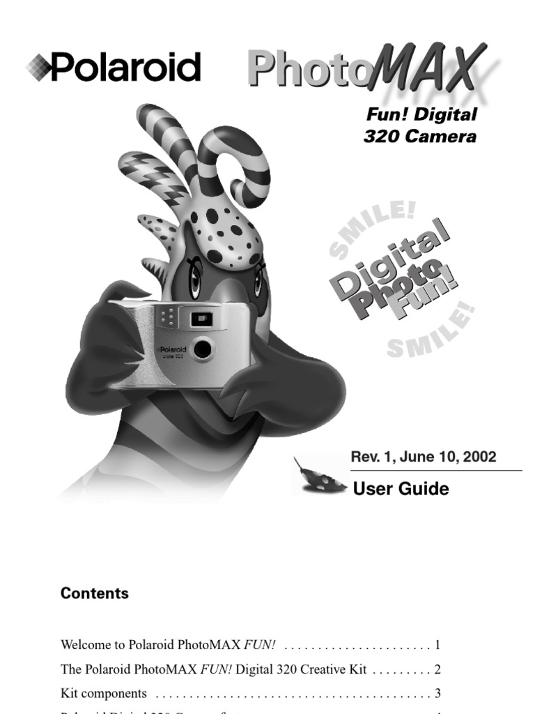 Polaroid Photomax Fun 320 | PDF | Icon (Computing) | Camera