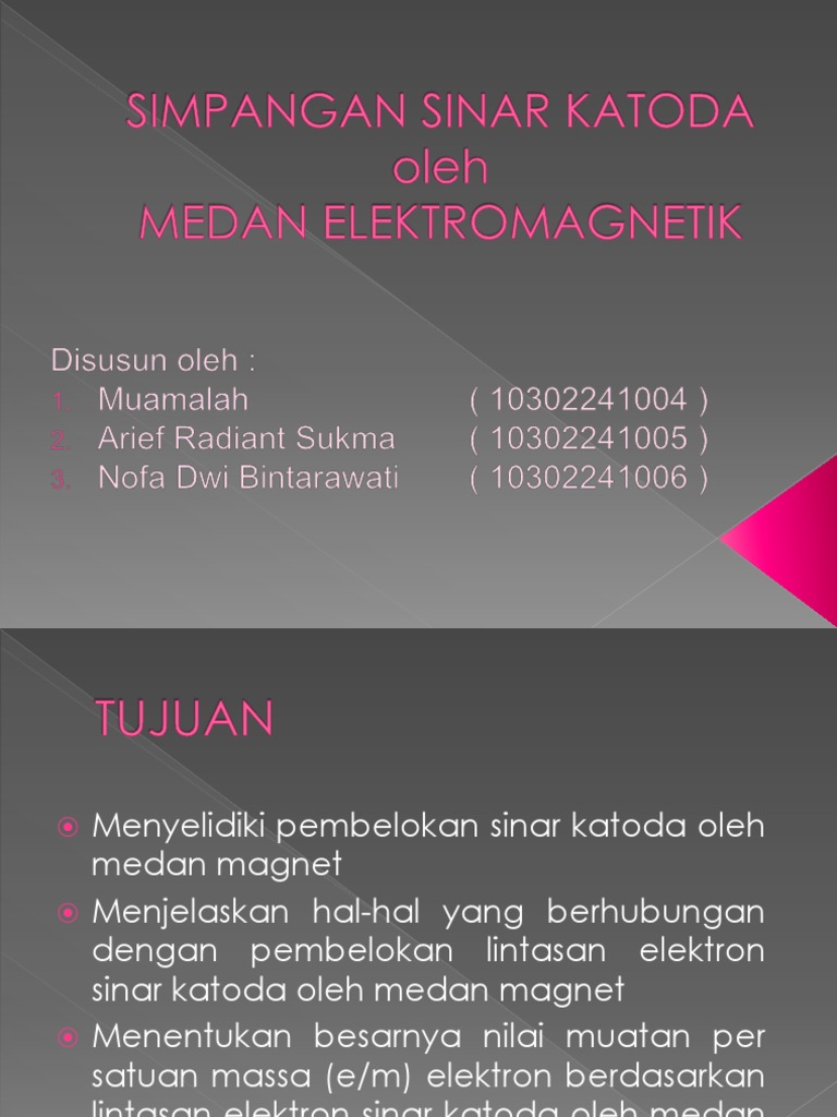 Simpangan Sinar Katoda | PDF