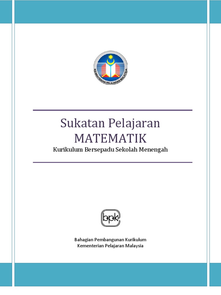 Sukatan Pelajaran Math KBSM | PDF