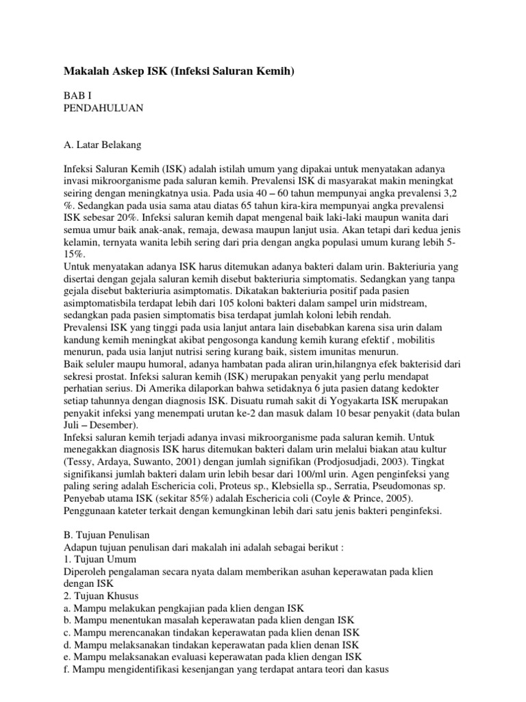 Makalah Askep ISK | PDF