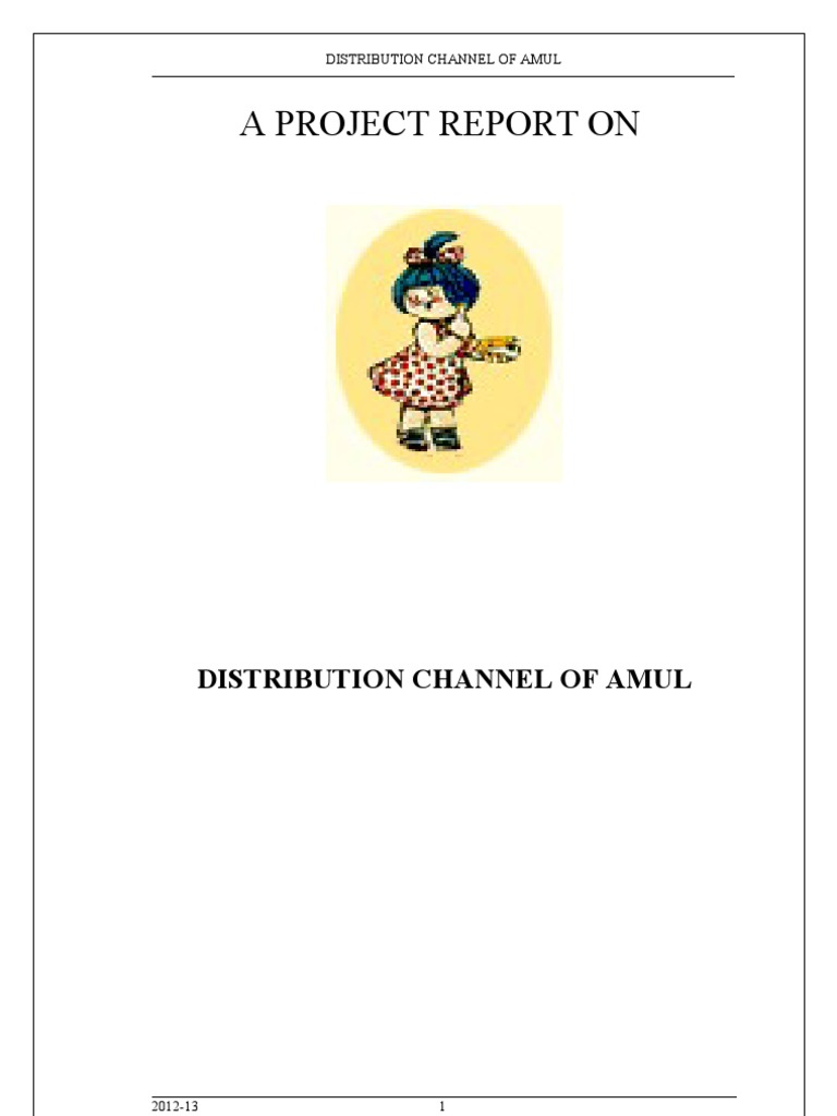 Distribution Channel AMUL | PDF | Milk | Cooperative