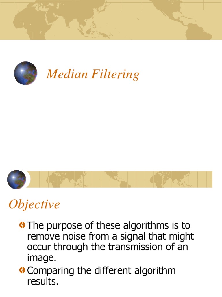 Median Filtering Filter Signal Processing Multidimensional Signal
