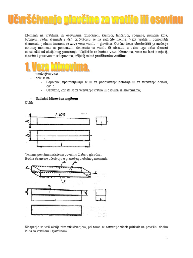 11. Veza Vratila i Glavcine