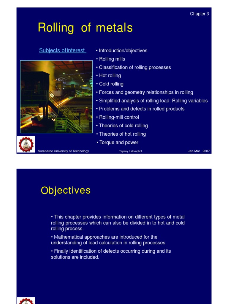 03 - Rolling of Metals | PDF | Rolling (Metalworking) | Sheet Metal