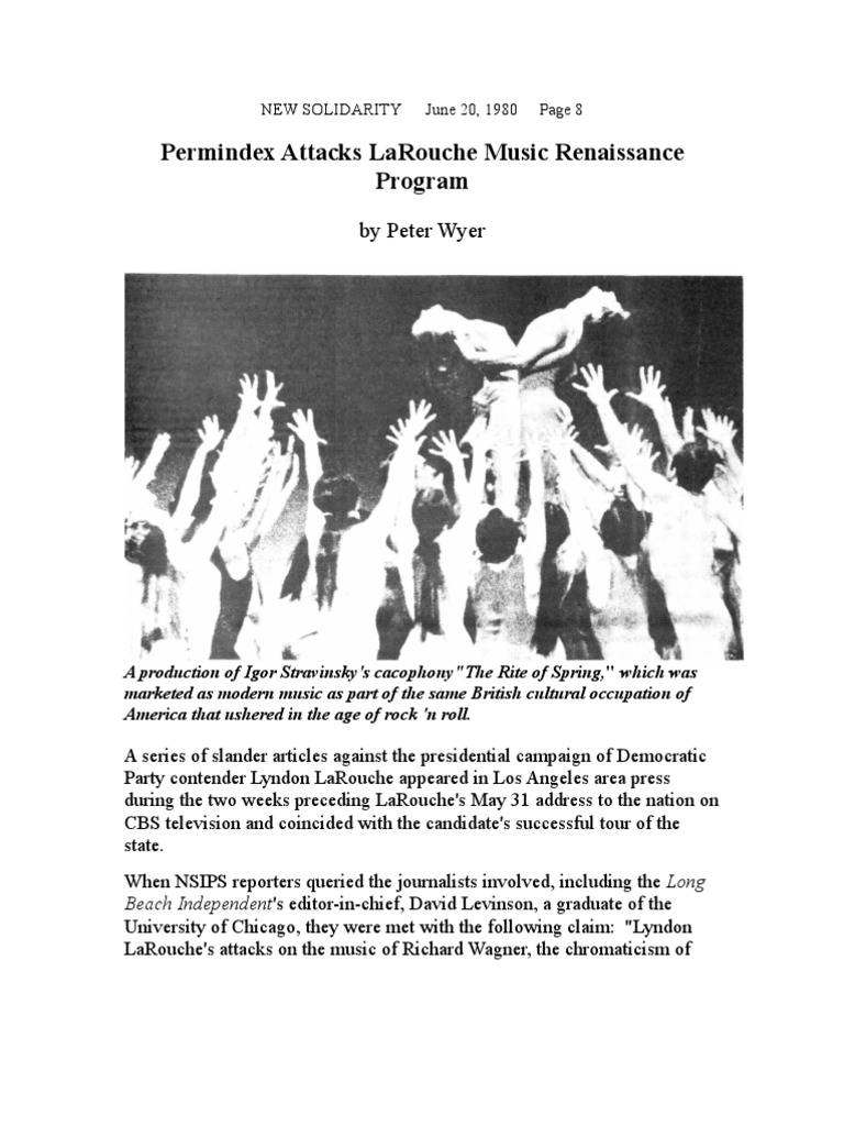 Permindex Attacks Music Renaissance Program | PDF | Nazi Germany | Germany