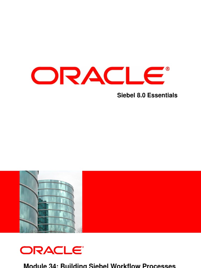 Module 35 Building Siebel Workflow Processes | PDF | Parameter (Computer Programming) | Workflow