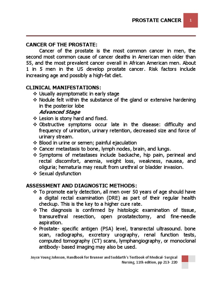 Prostate Cancer | Prostate Cancer | Urinary Incontinence