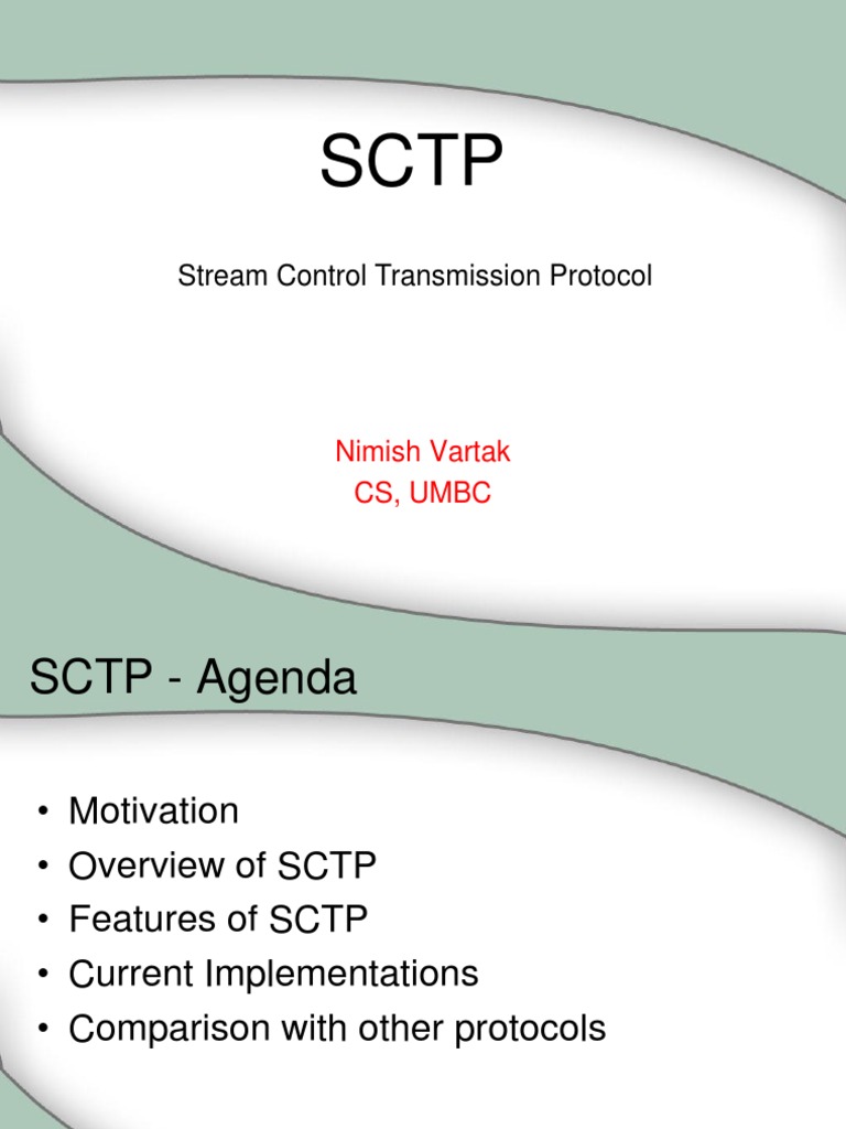 Sctp Protocol Transmission Control Protocol Network Protocols