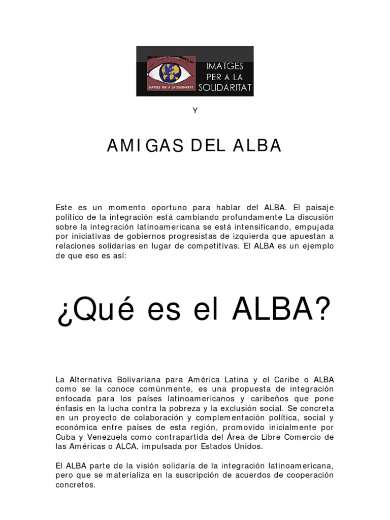 Que Es El Alba? | PDF | Venezuela | Cuba