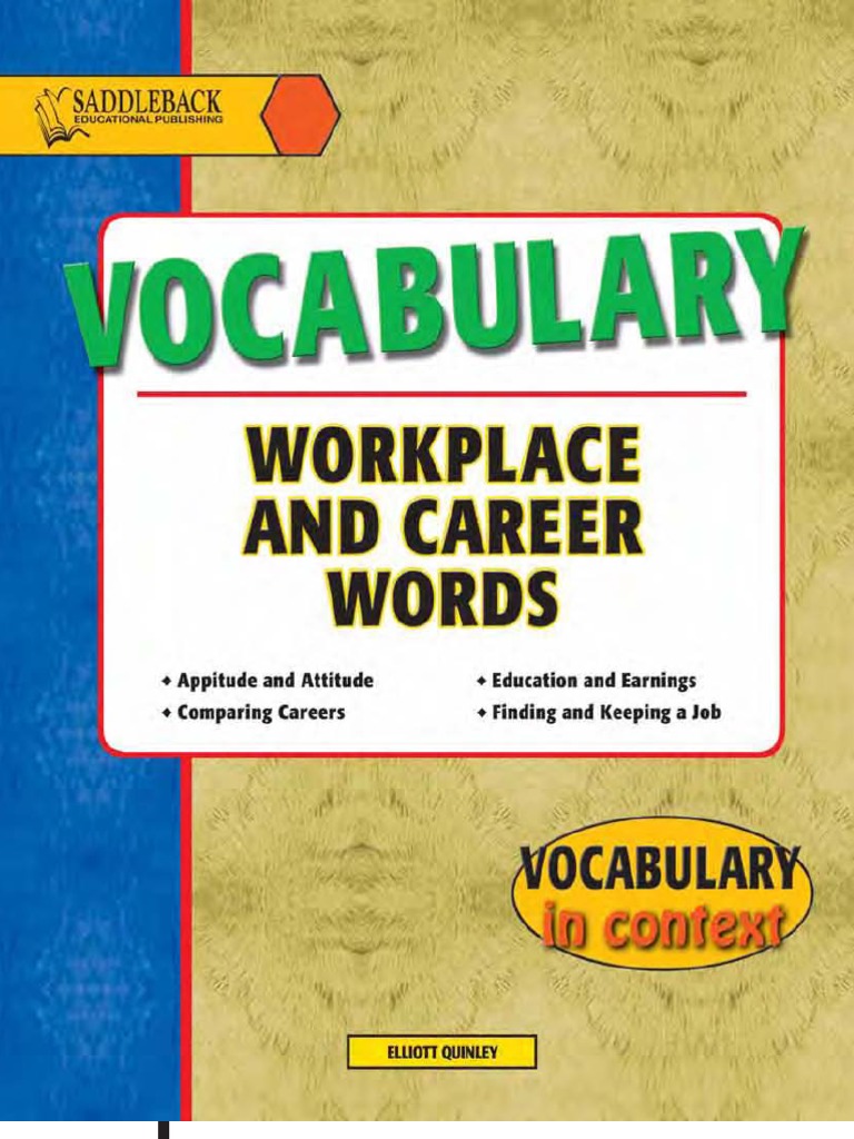Vocabulary Workplace and Careers | PDF | Business | Self-Improvement