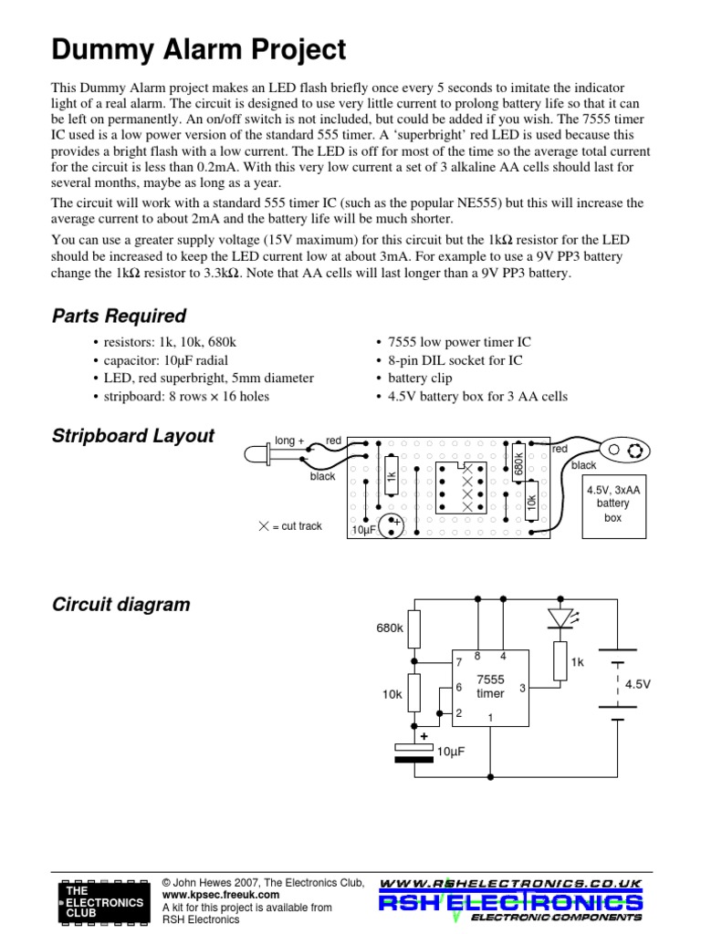 Dummy Alarm Project | PDF | Technology & Engineering