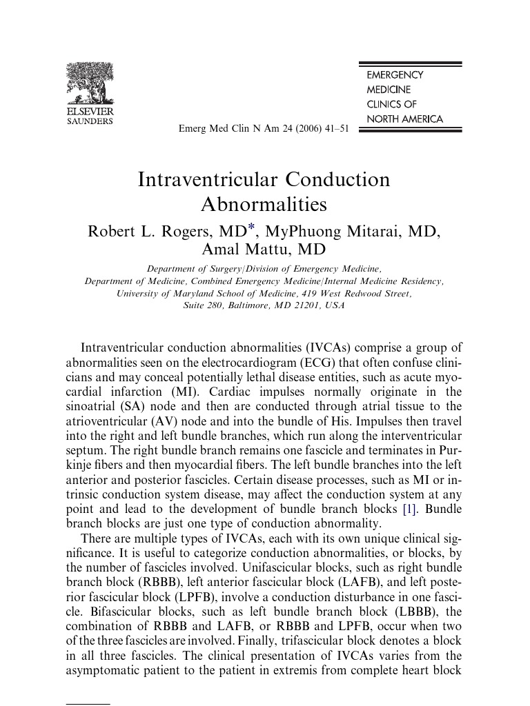 03 Intraventricular Conduction Abnormalities 41-51 | PDF ...