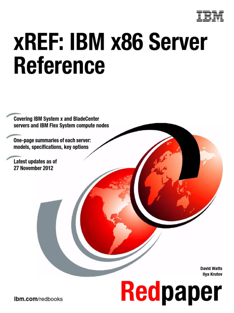 xREF: IBM x86 Server Reference: Paper | PDF | Office Equipment ...