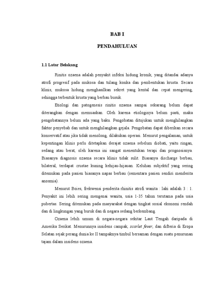 Rhinitis Ozaena | PDF