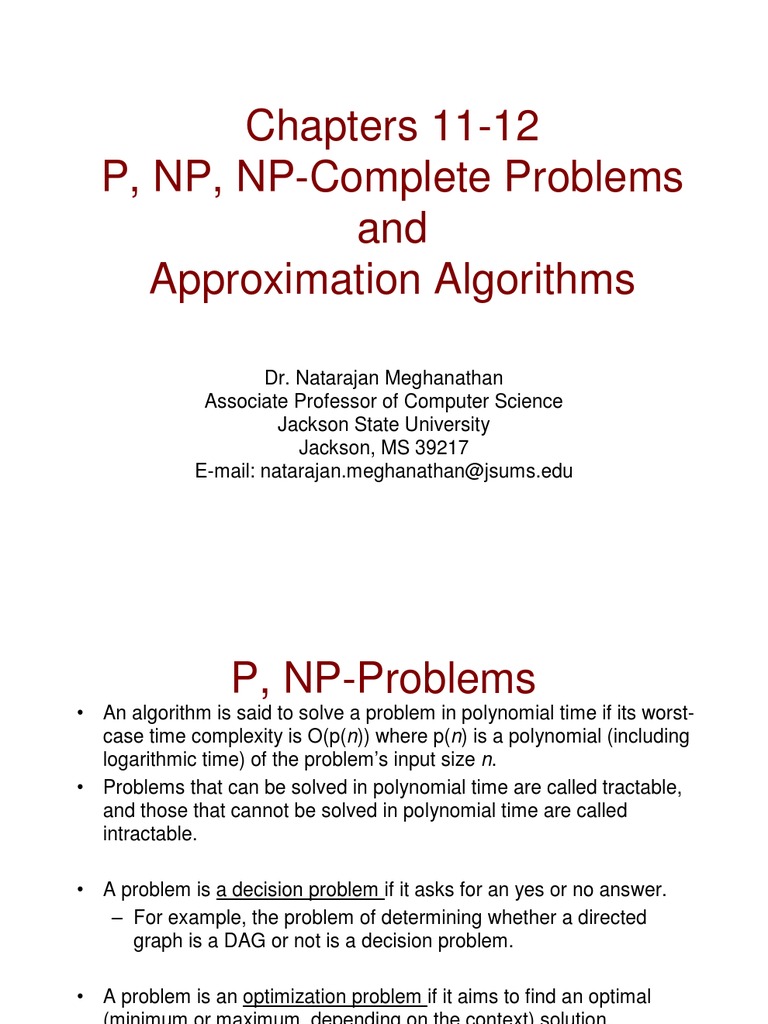 NP Algoritm | PDF | Time Complexity | Computational Problems