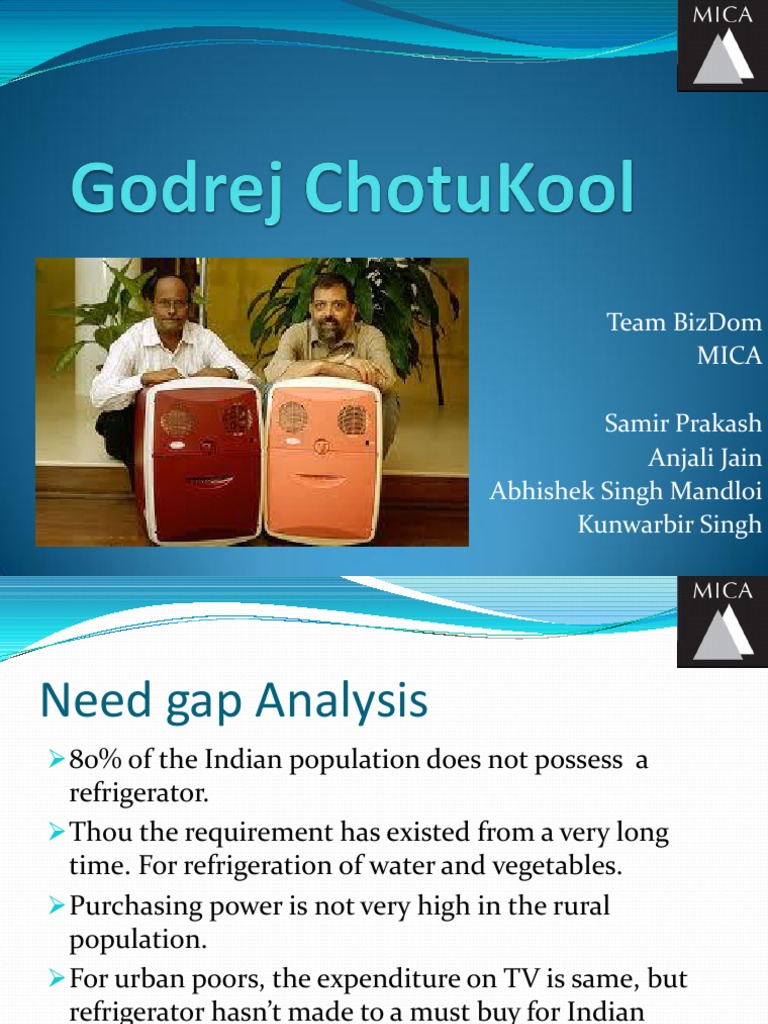 Chotukool: Affordable Cooling for India | PDF | Refrigerator ...