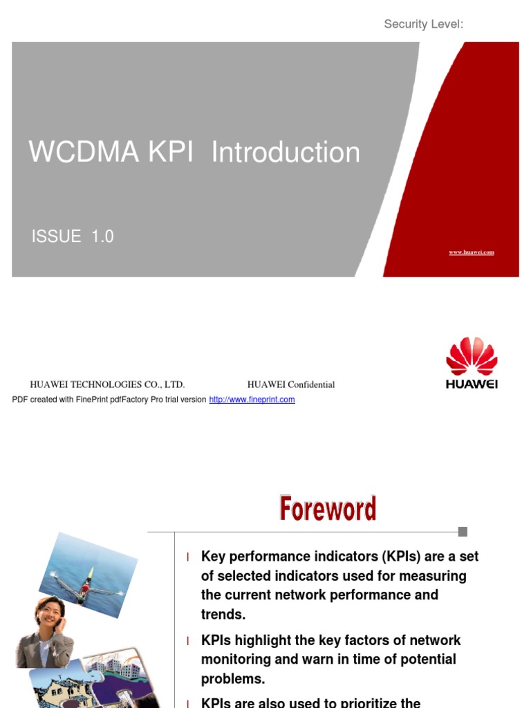 WCDMA KPI Introduction: Issue 1.0 | PDF | High Speed Packet Access | Mobile Technology