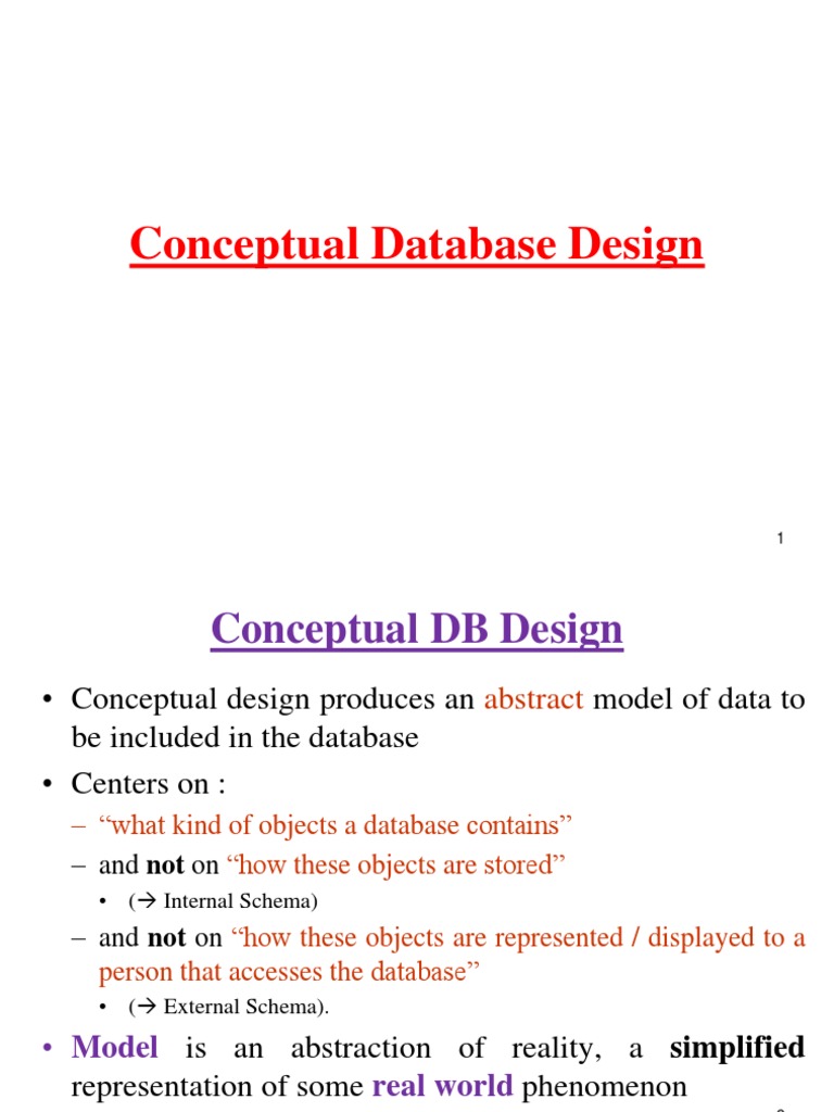 Conceptual Database Design | Download Free PDF | Conceptual Model ...