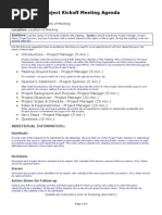 Steering Committee Meeting Agenda Template | PDF | Agenda (Meeting ...