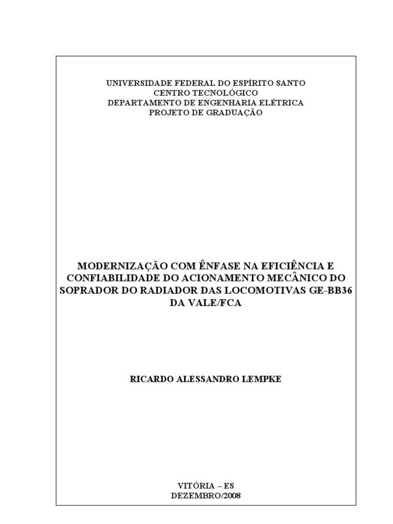 Ricardo Lempke | PDF | Locomotivas | Motor de Combustão interna