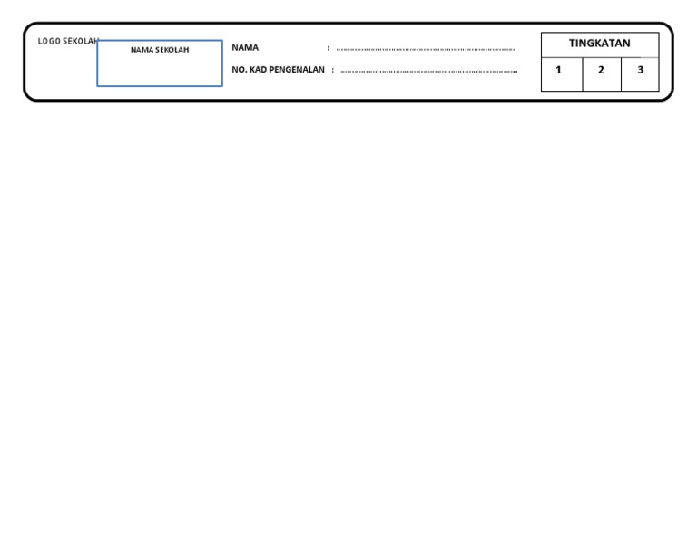 Contoh Label Tepi FPM Pada Fail | PDF