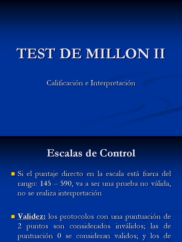 Test de Millon | PDF | Clínica | Diagnostico medico