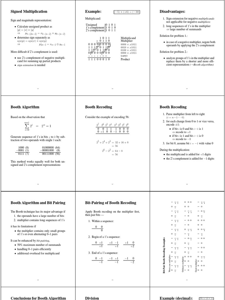 BOOTH | PDF | Division (Mathematics) | Multiplication