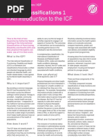 ICF Check List | PDF