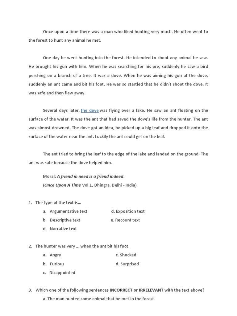 Narrative Question | PDF