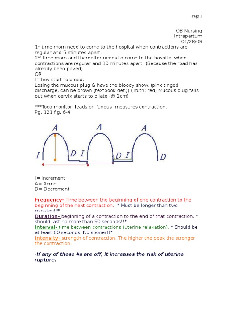 Labor and Delivery Lecture Notes | PDF