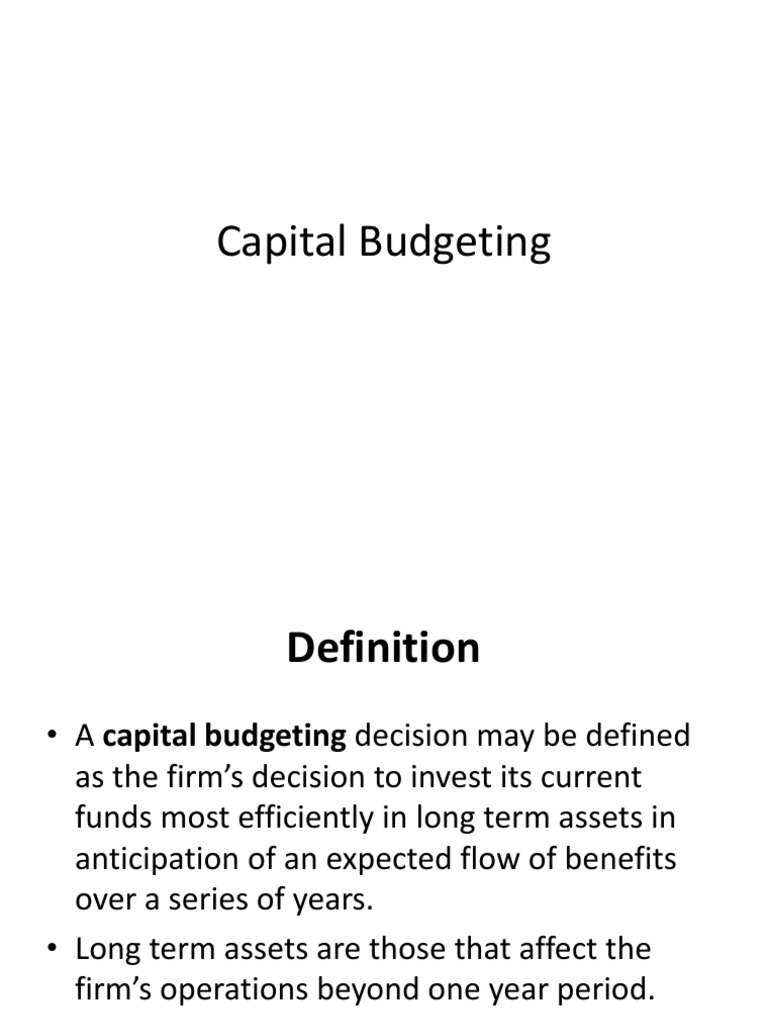 Cap Budget | PDF | Capital Budgeting | Depreciation