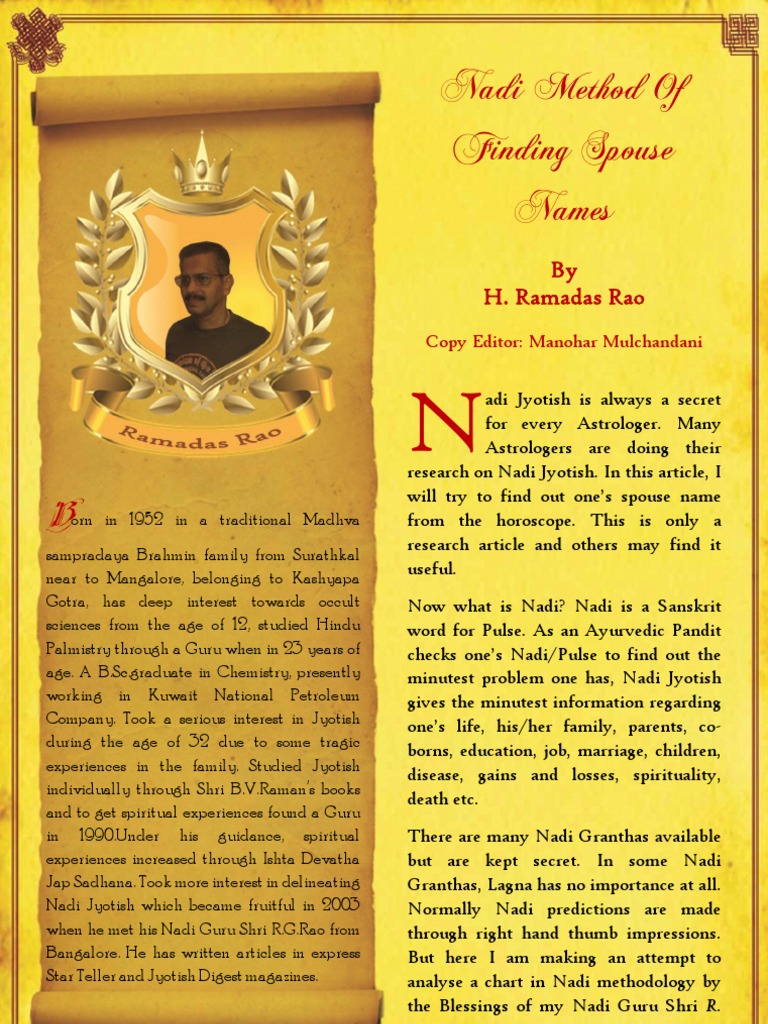 Finding Spouse Name | PDF | Hindu Astrology | Astrology