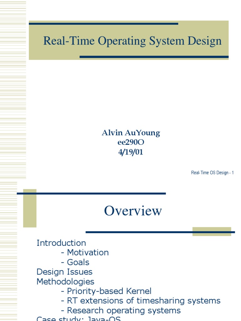 Real Time System | PDF | Scheduling (Computing) | Operating System