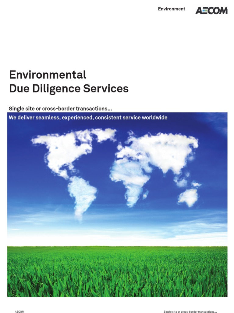 Environmental Due Diligence | PDF | Due Diligence | Mergers And ...