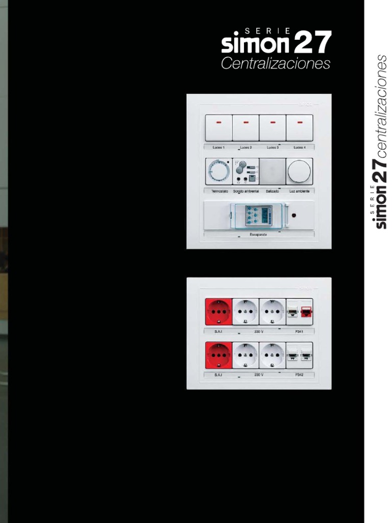 Catálogo General Simon 27 Centralizaciones | PDF | Electricidad ...