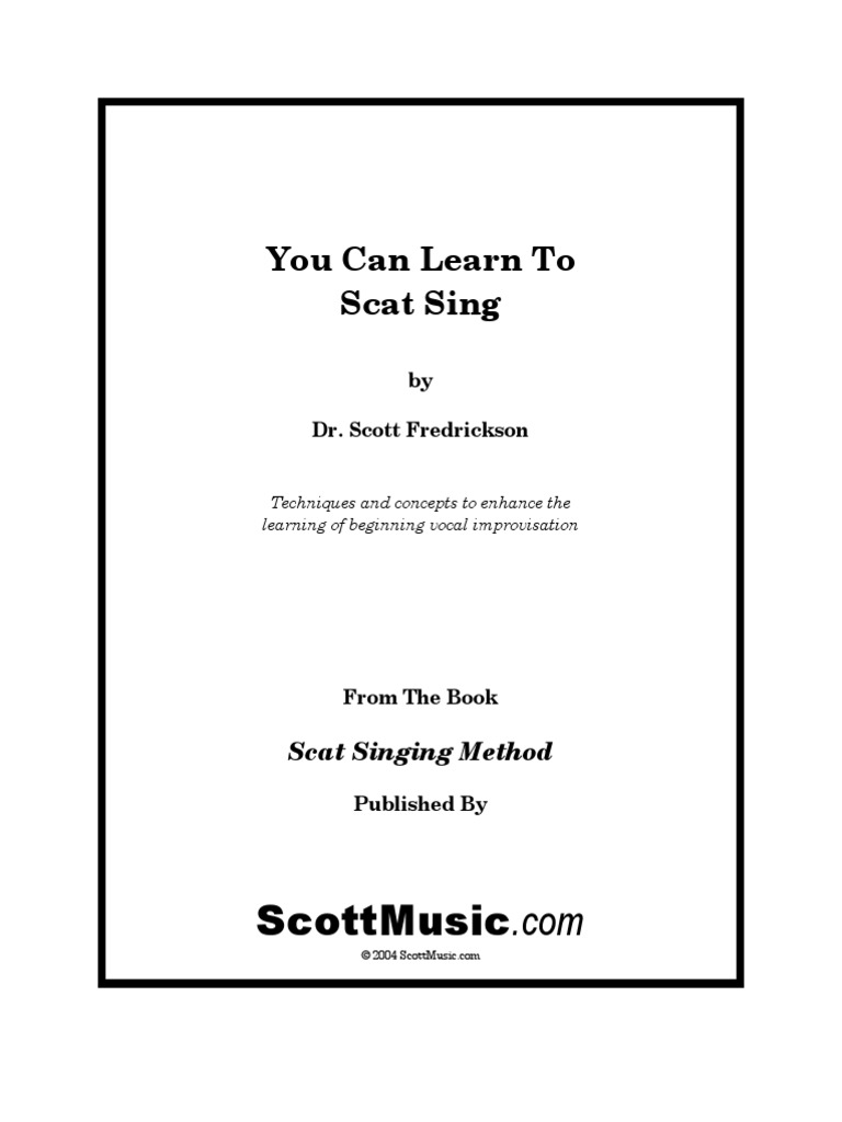 scat singing | Singing | Human Voice
