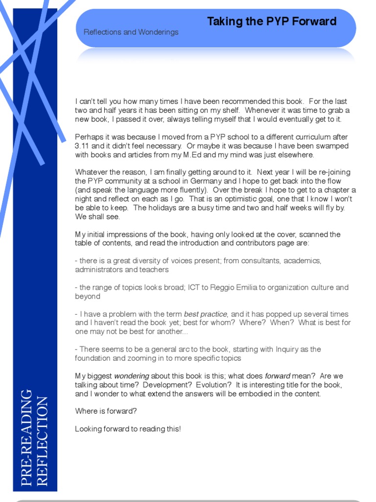 Understanding the PYP Inquiry Cycle | PDF | Curriculum | Attention