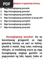 EPP - Mga Kagamitan Sa Gawaing Kahoy, Metal, Kawayan at Pang ...